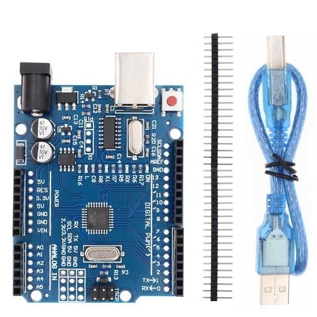 Arduino UNO R3 Development Board ATmega328 микроконтролер, с кабел гр ...