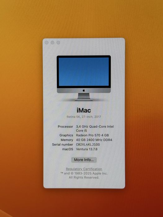 IMac 27 retina 5K, impecabil 40GB RAM Cluj-Napoca • OLX.ro