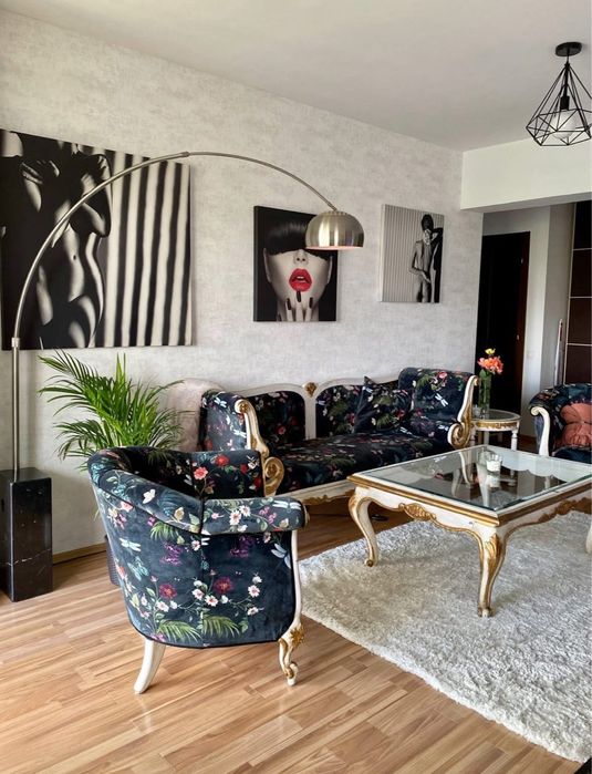 Set mobila stil - tapitata cu stofa Dolce Dosu Bricii • OLX.ro