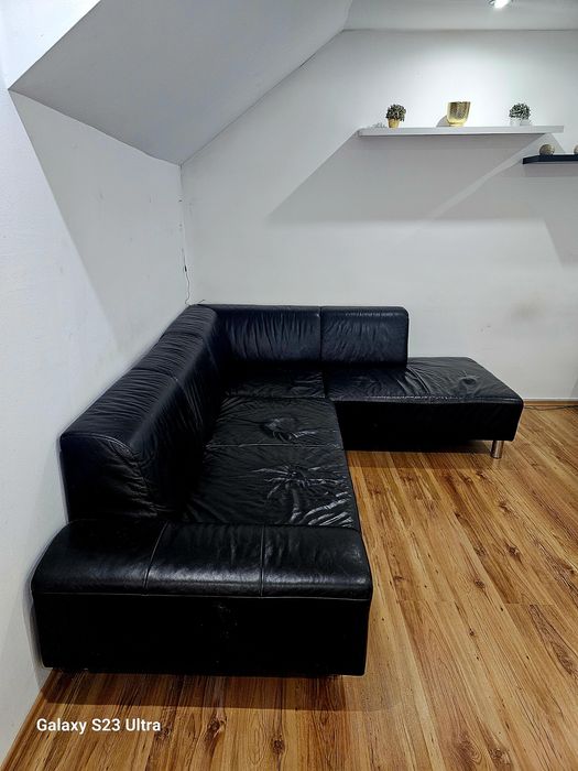 Coltar piele naturala, model actual, stare impecabila Cerneteaz • OLX.ro