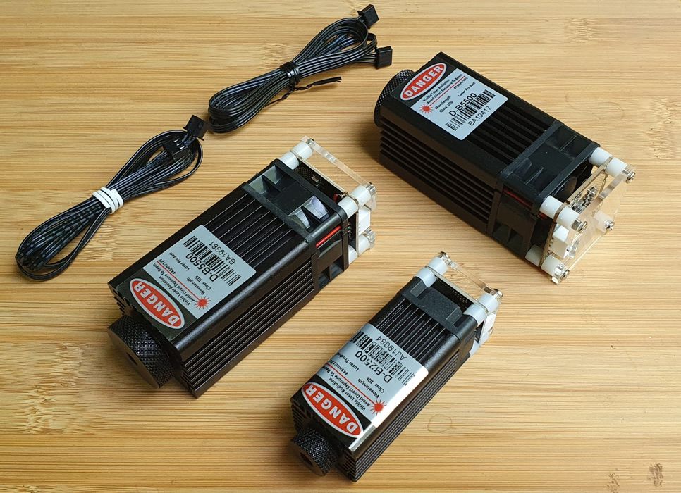 Modul Laser 20W Nou Albastru 445 nm CNC Gravator Router 3D Printer ...