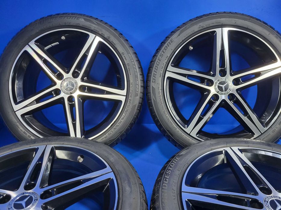 Vand jante 5x112 R18 Bicolore ca Noi-CLA-A-B-C Klasse + anvelope 2023 ...