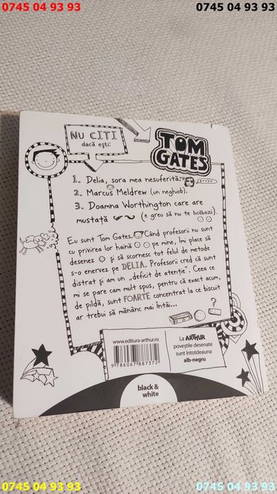 Carte carti TOM GATES citeste si razi vol 1 l. pichon Bucuresti ...