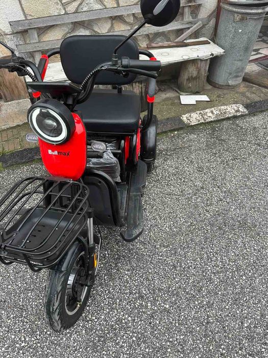 Електрическа триколка BULLMAX C1 MAX RED 1500W с големи 10” гуми гр. Батак • OLX.bg