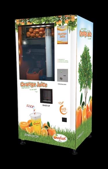Aparat automat suc de portocale (vending machine orange juice ...