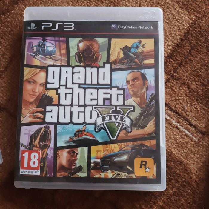 PlayStation 3 + 1 maneta + cateva jocuri inclusiv GTA 5 Eftimie Murgu • OLX.ro