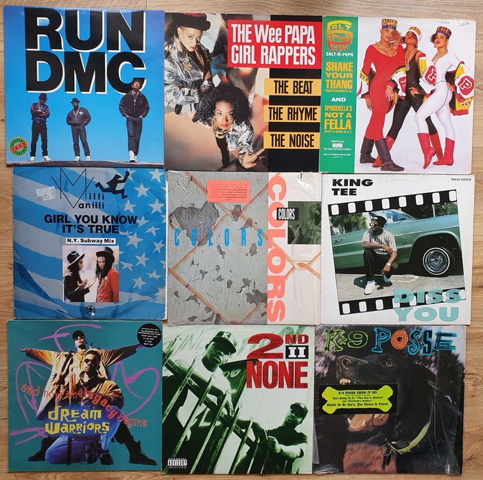 Vinil vinyl Hip Hop Rap RUN DMC electro techno Pop dance rock jazz Rosu ...
