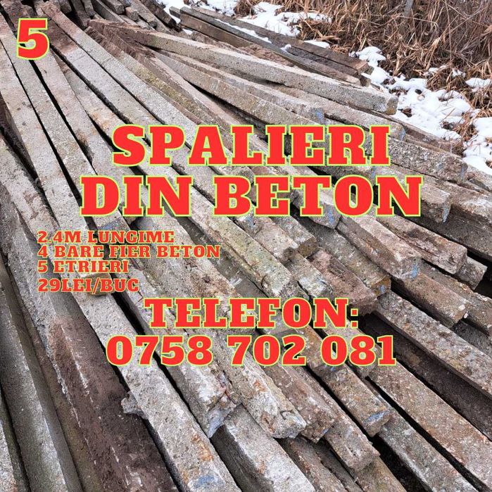 Spalieri din beton vie / garduri / livezi Flamanzi • OLX.ro