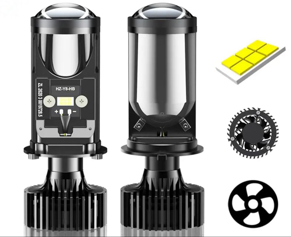 H4 led projector ,лед крушки с лупи гр. Пловдив Каменица 1 • OLX.bg
