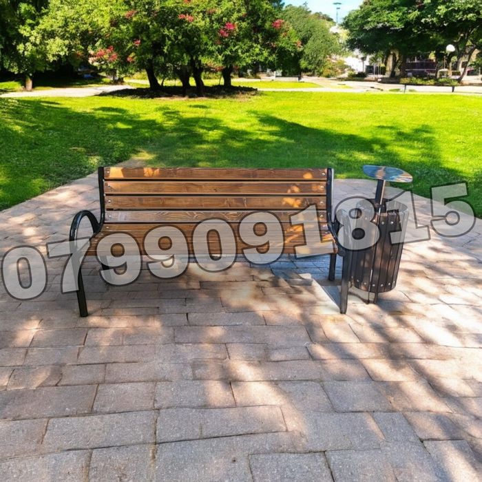 Set banca & cos gunoi pentru PARC / GRADINA ( spatiu verde ) Bucuresti ...