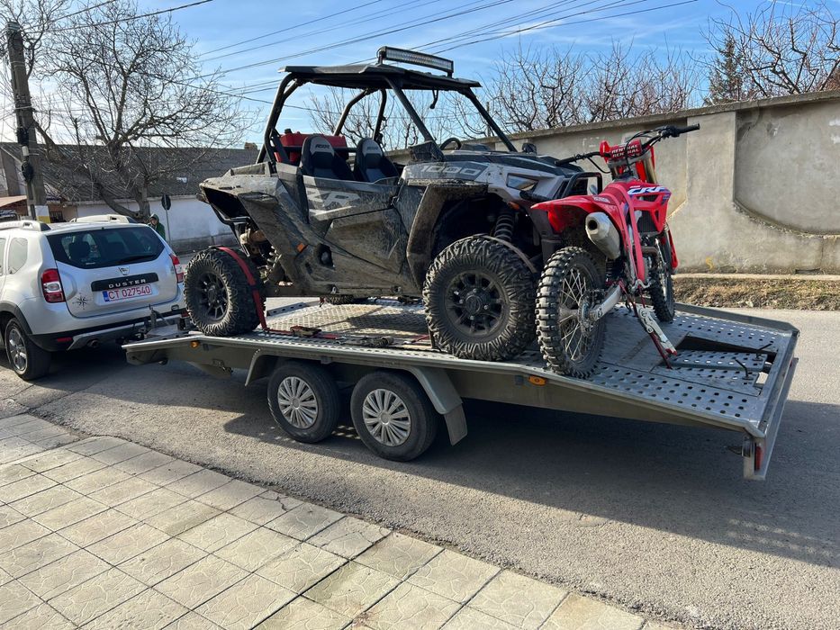 Platforma auto de inchiriat 24 /7 cu 2 axe /2000kg/2700kg masa maxima ...