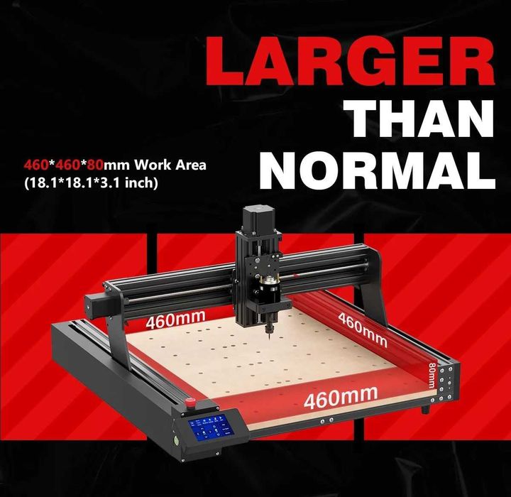 Cnc Рутер Фреза 460 460 80mm механично лазер лазерно гравиране рязане гр Варна Колхозен пазар
