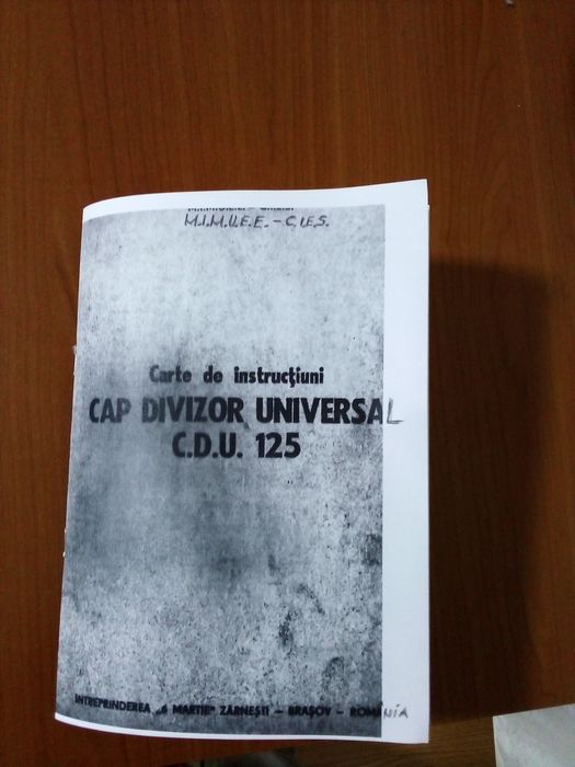 Cărți tehnice strung sp 80,sp400,mn 80, sn 320,divizor freză Cosmesti ...