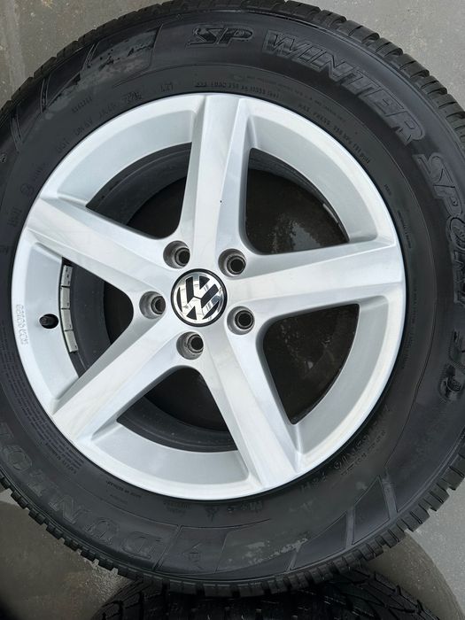 Jante originale VW (Volkswagen) pe 16 cu anvelope de iarna "ASPEN ...