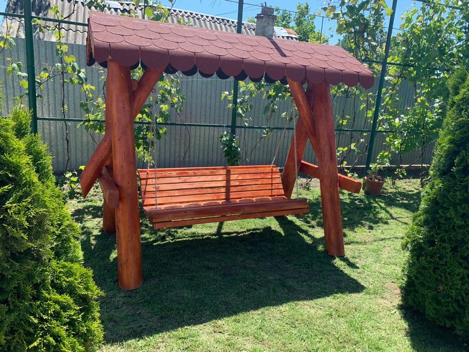 Leagan rustic , lemn masiv / balansor Mioveni • OLX.ro