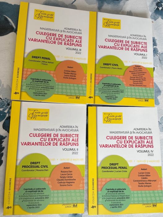 Culegeri cu subiecte si explicatii pentru admitere examene! Brasov • OLX.ro