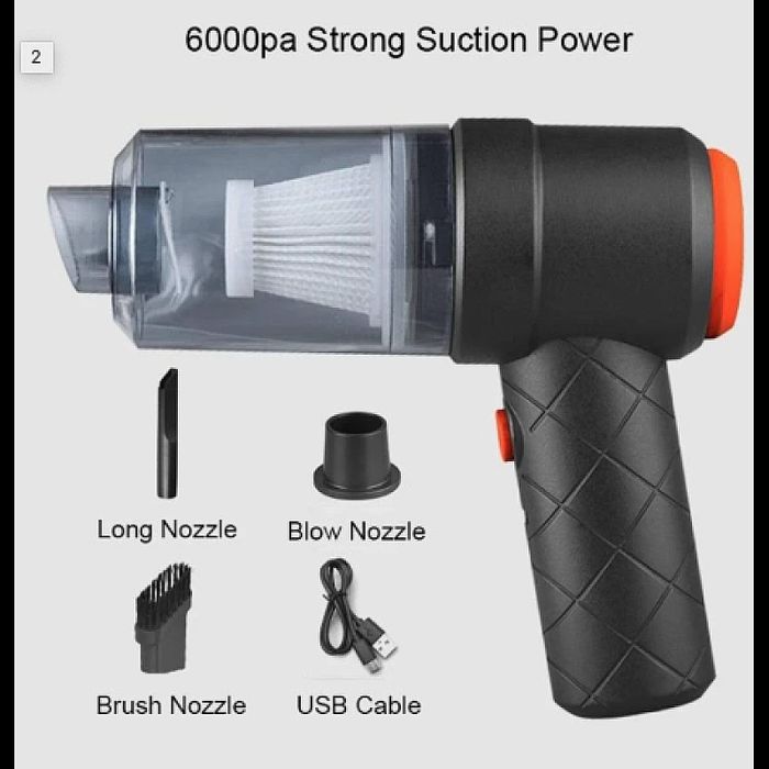 Aspirator mana pt auto, birou - mini aspirator portabil cu acumulator ...