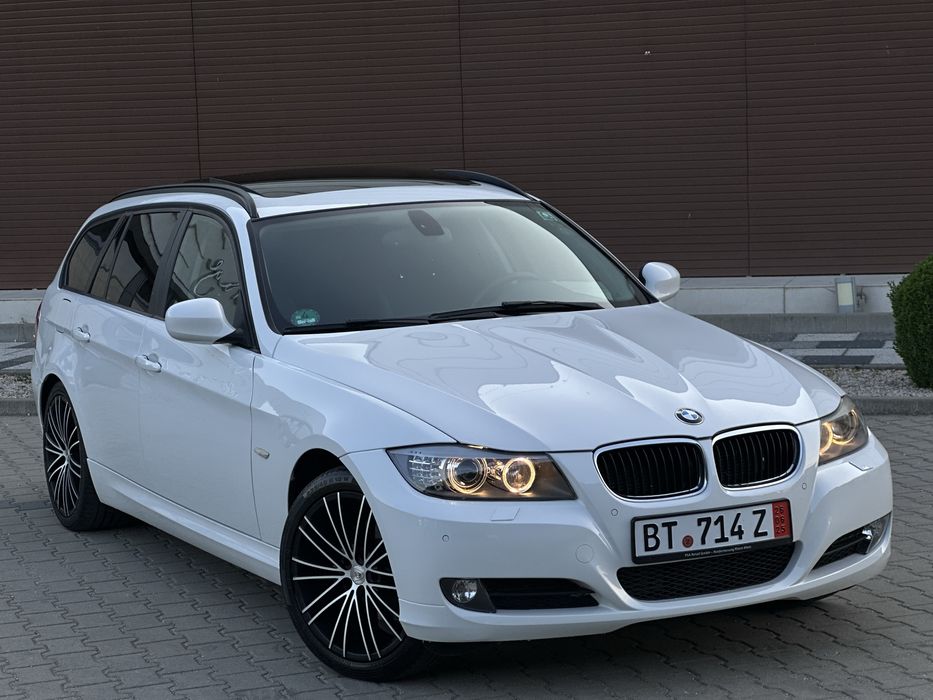 Bmw 320D 2.0 alb perlat / dublu panoramic euro 5 Sebes • OLX.ro