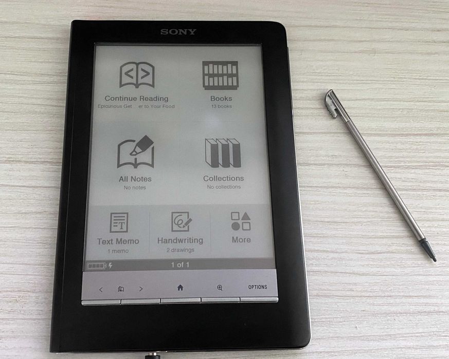 Ebook reader Sony Reader Touch Edition PRS-600 + pix fara alimentare ...