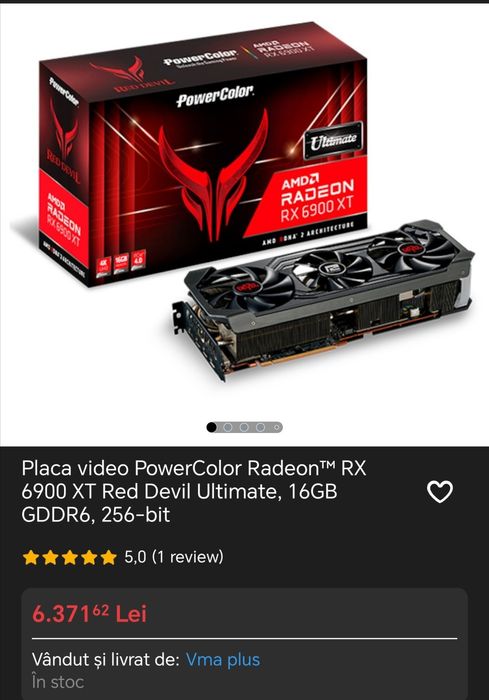 Rx 6900xt 16gb Red devil ultimate Zarnesti • OLX.ro