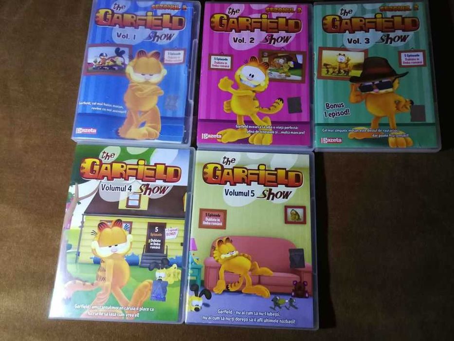 DVD Garfield 5 volume dublate in romana Bucuresti Sectorul 5 • OLX.ro