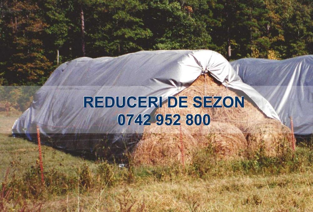 Prelata impermeabila-protectie apa pentru protectie baloti, lemne, etc ...