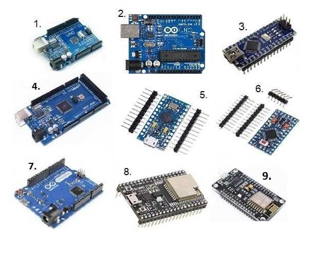 Arduino UNO R3, Leonardo, Nano, Pro Mini ESP-32 Shield L298N SG90 SR04 ...