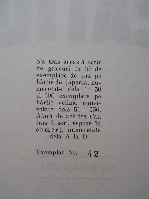 Mapa"Creatiune"de Fred Micos,10 gravuri originale semnate,ex.42/50 ...