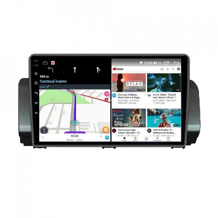 Navigatie Android 11 Dacia Logan 3 Sandero 2021 1/8 Gb Waze CarPlay Bt ...