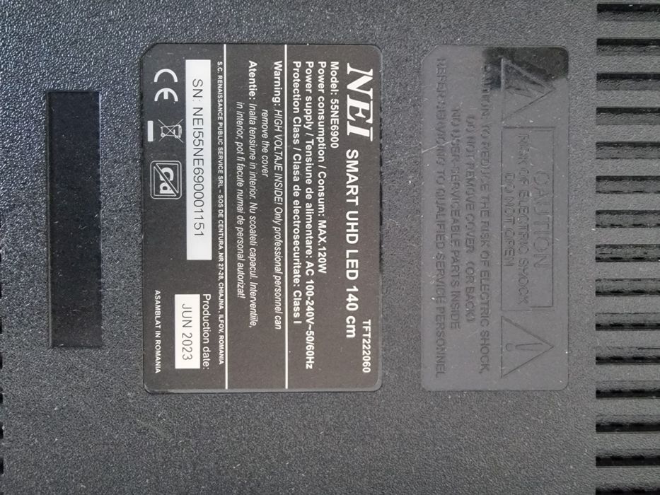 Televizor LED NEI 55NE6900, 140cm, slot CI+, Wi-Fi, Ultra HD 4K Iasi ...