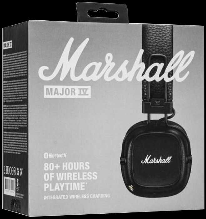 Новинка! Беспроводные наушники Marshall Major IV Bluetooth Black: 1 930 ...