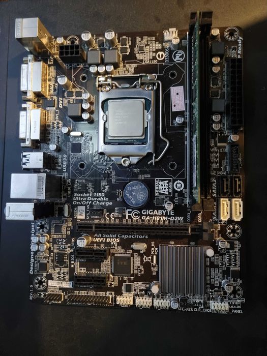 Placa de baza gigabyte GA-H81M 2DW, socket 1150, ddr4, nou, nefolosit ...
