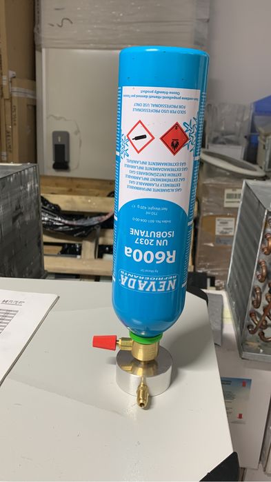 Suport pentru butelie freon r600 cantar plus cap rothenberger robinet ...