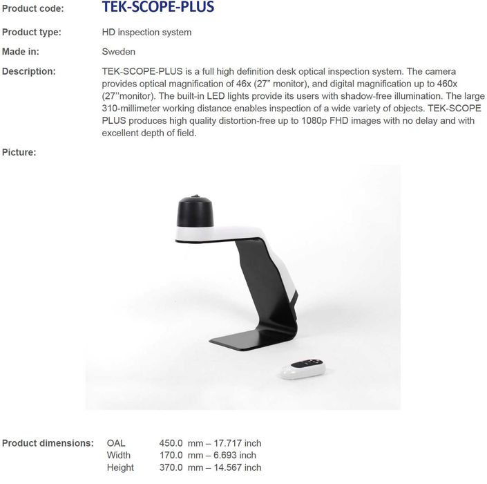 Microscope Digital - IDEAL-TEK TEK-SCOPE-PLUS Alba Iulia • OLX.ro