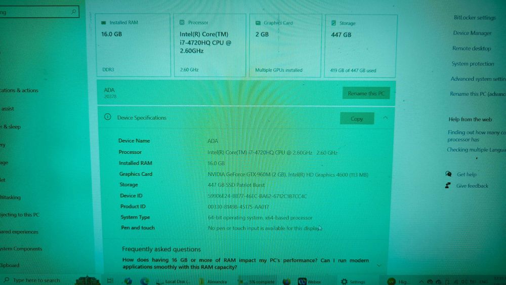 Laptop Gaming Lenovo Y50-70, intel i7, GTX 960M 4GB, 16GB, 480GB SSD Bucuresti Sectorul 1 • OLX.ro