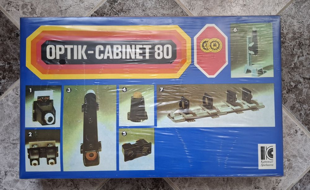 Optik Cabinet 80 Конструктор Оптика от 80те години от ГДР/ GDR гр ...