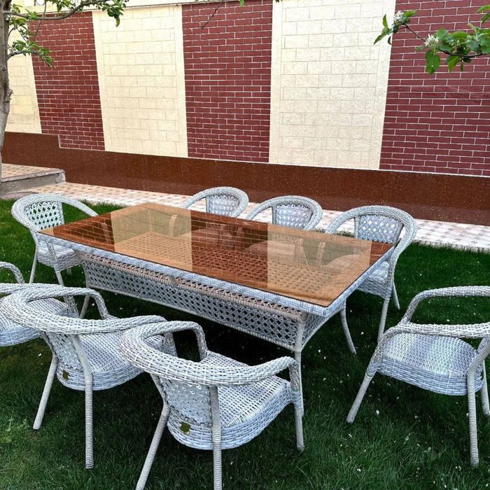 Toqima stol stul dachnik дача стол стул ротанг мебель токима стол стул: 1 500 000 сум - Садовая ...