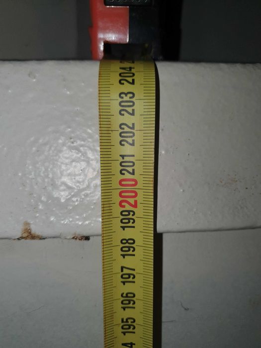 Usa metalica foarte solica alba, fara toc, cu geam sticla, 2m x 1m Arad ...