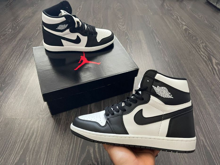 Adidasi AIR JORDAN 1 PANDA | Ghete Baieti | Fete Model NOU 2023 ...