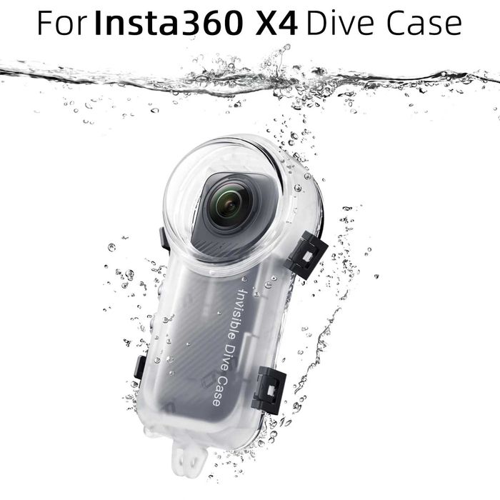 Carcasa subacvatica 50m invizibila camera de actiune Insta360 X4 ...