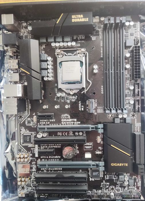 Процесор CPU Intel i7 6700 / Дънна платка Gigabyte H170-D3H гр. Варна Левски • OLX.bg