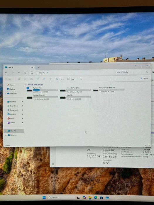 PC - Intel i5-8400, GTX 1650, 32GB RAM, RAID, Windows 11 Pro Bucuresti ...