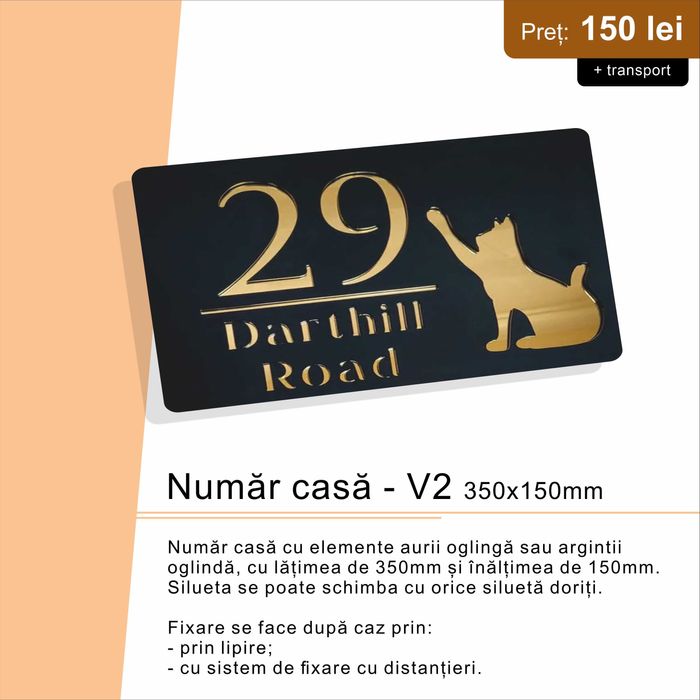 Numar casa, Placuta stradale, diferite modele Iasi • OLX.ro