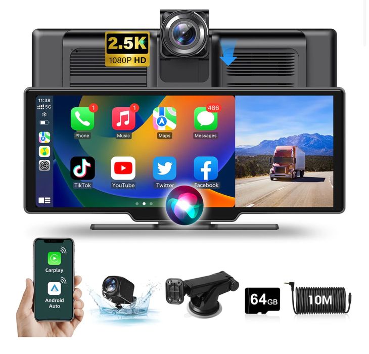 Navigatie universala 10 inch carplay android auto camera dvr Pecica ...