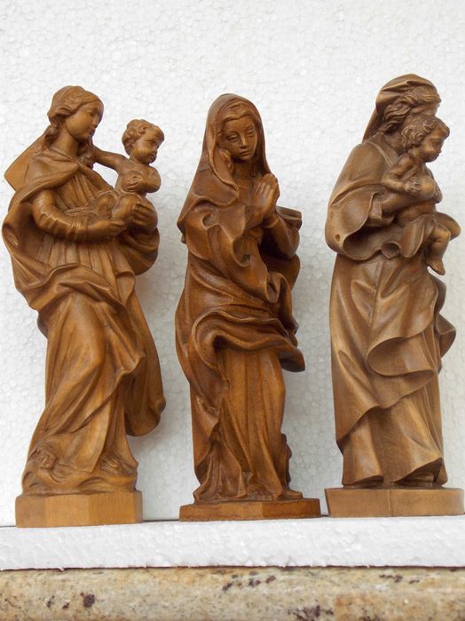 Sculptura lemn,arta religioasa,antichitati,statuete vechi,icoane,cruce ...