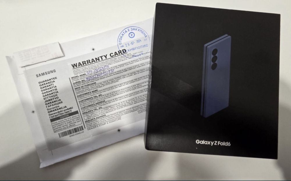 Смартфон Samsung Galaxy Z Fold6, 12GB RAM, 256GB, 5G, Navy гр. София ...