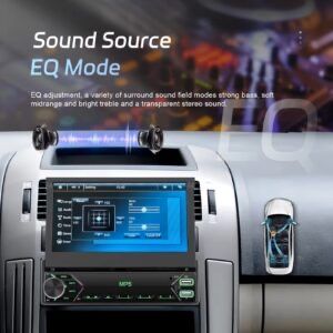 MP5 Player Auto 1DIN Retractabil 7″ – MirrorLink, Bluetooth Snagov • OLX.ro