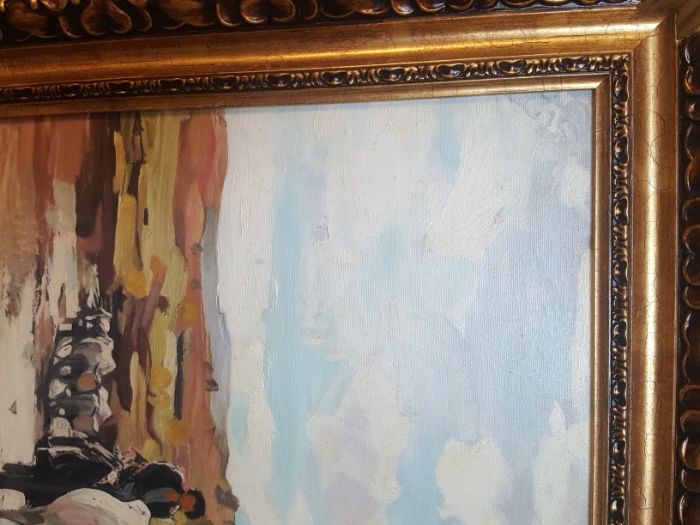 Reproducere după celebra pictură "Car cu boi" de Nicolae Grigorescu Caracal • OLX.ro