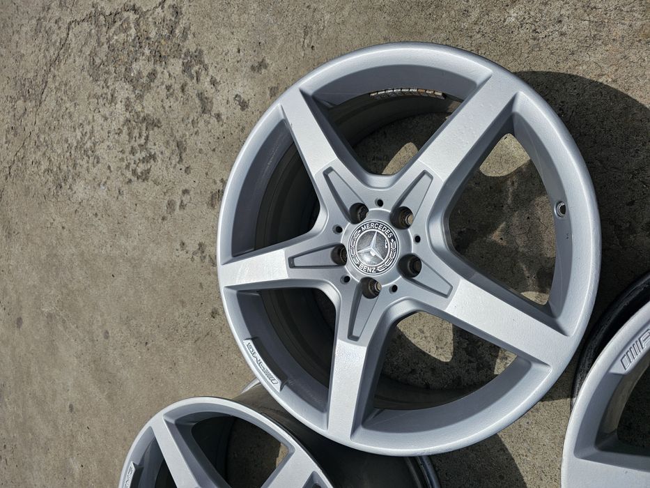 Set jante Mercedes AMG originale R19 5x112 , 2 latimi Cap Aurora • OLX.ro