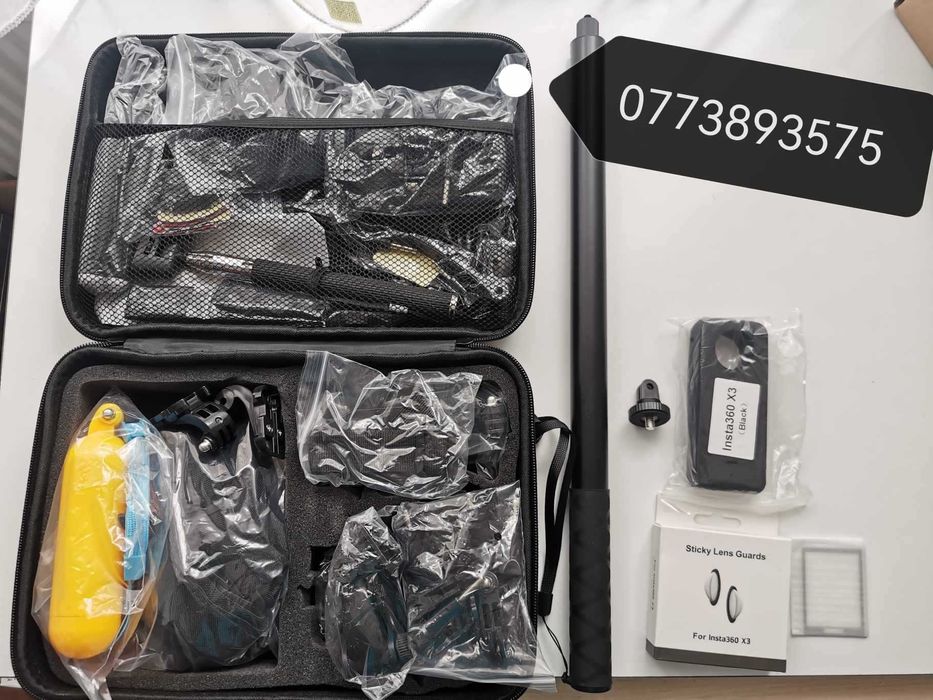 Set accesorii Insta360 X3 insta 360 bat telescopic invizibil protectii Brasov • OLX.ro